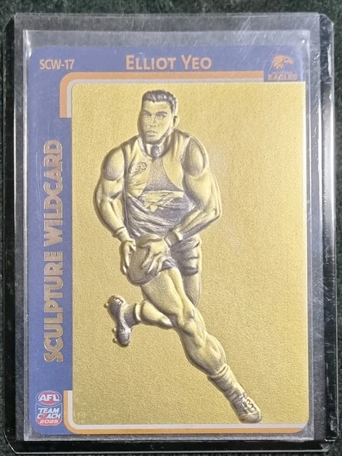 2025 AFL TEAMCOACH Gold Sculpture Wildcard Elliott Yeo SCW-17 West ...