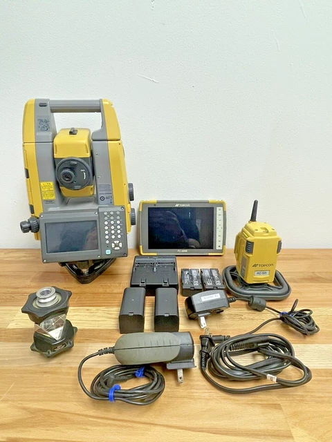 TOPCON GPT-8203A PRISMLESS Robotic Total Station RC-2RW FC-2200 data ...
