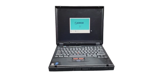 VINTAGE IBM THINKPAD 365XD Laptop Intel Pentium 133 MHz Windows NT TYPE ...