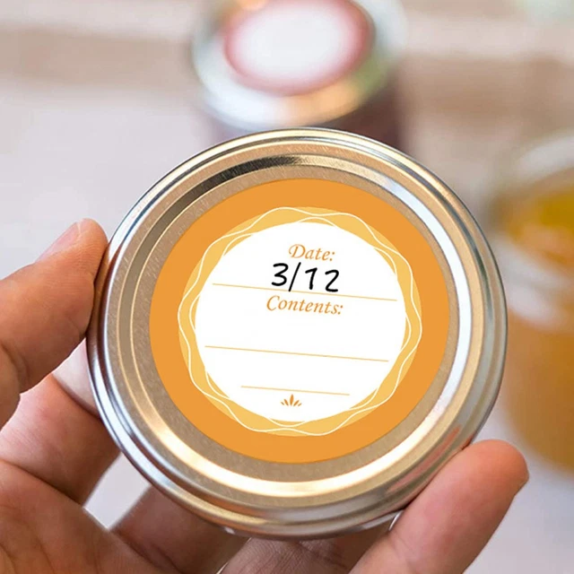 60 PCS FOOD and Refrigerator Stickers Labels for Kitchen Blank Canning ...