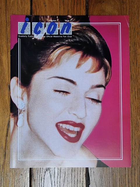 MADONNA ICON MAGAZINE ,Fan Club Officiel Volume 2 Issue 2, 1992 EUR 130,00 - PicClick FR