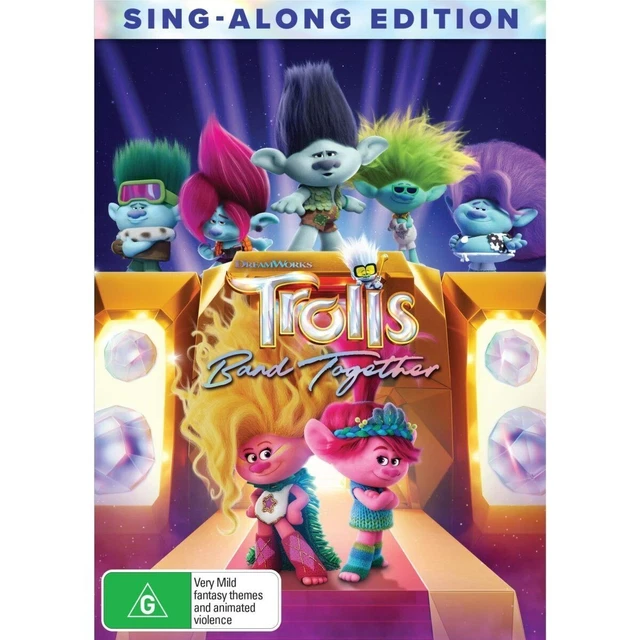 TROLLS BAND TOGETHER DVD | Sing-Along Edition | Region 4 NEW SEALED $24 ...