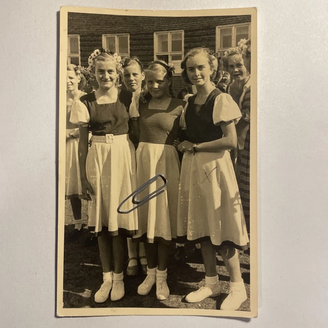 BDM BUND DEUTSCHER Mädel Pfadfinderin Maid 14x9 Original Foto Postkarte ...