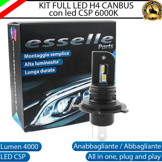 LAMPADA LED H4 6000K Bianco Canbus 4000 Lm Suzuki Uc 125 Epicuro 1999 ...