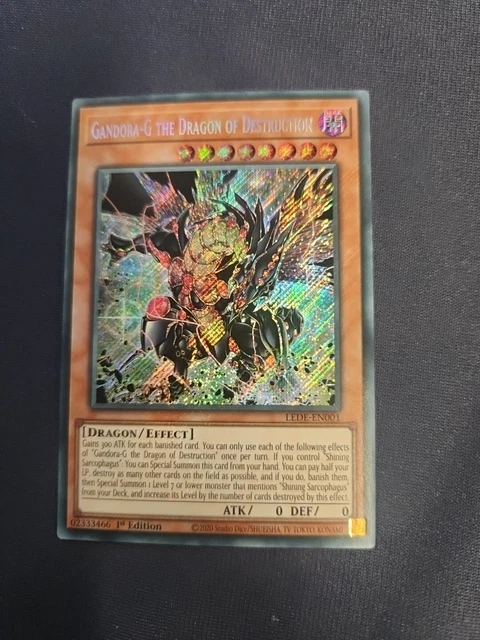 GANDORA-G THE DRAGON of Destruction LEDE-EN001 Secret Rare NM Yugioh ...