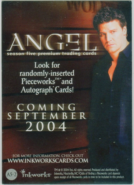 ANGEL SEASON 5 A5-2 Wesley, Fred, Angel Non-Sport Update Inkworks 2004 ...