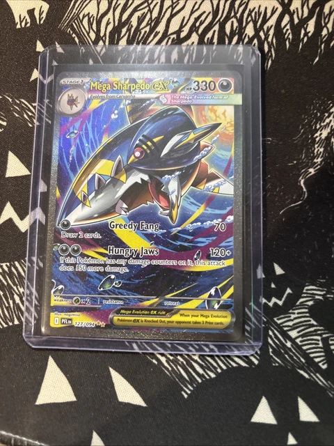 MEGA SHARPEDO EX SIR 127/094 - Phantasmal Flames - With Toploader £33. ...