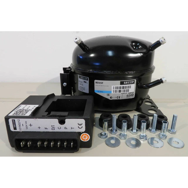 COMPRESSOR BD35F 101Z0200 Secop Danfoss R134a 12/24V DC + Electronic Unit EUR 234,99 - PicClick DE