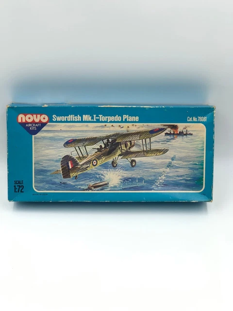 NOVO 1/72 SCALE plastic kit Fairey Swordfish Mk.1 Torpedo Plane #78081 ...