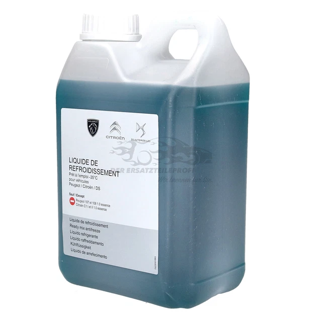 LIQUIDO REFRIGERANTE ORIGINALE Citroen Peugeot 2L blu/verde glisantina ...