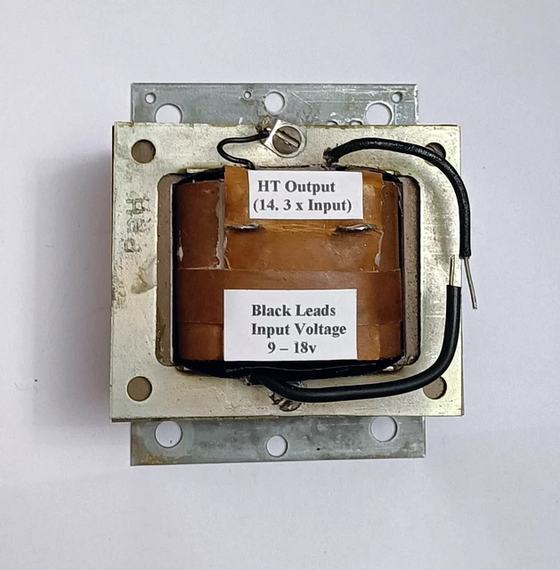 LOW VOLTAGE AC step up transformer to provide HT in valve circuits £13. ...