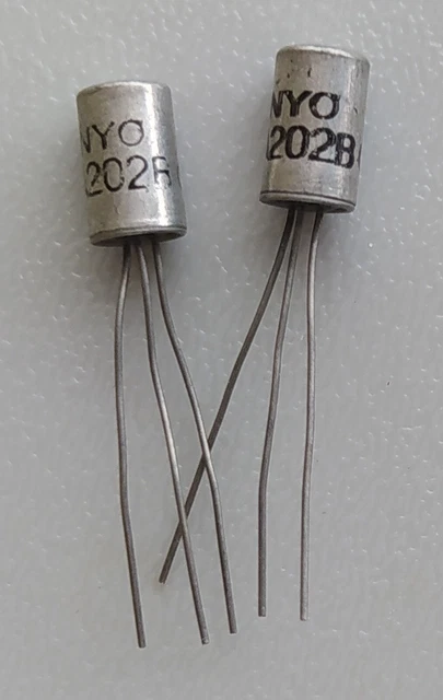 COPPIA ABBINATA DI transistor PNP germanio 2SA202B (OC44N, 2N2614), Hfe ...