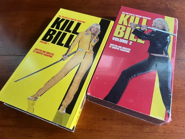 KILL BILL VOLUME 1 & 2 VHS Set — Tarantino — Vol 2 is NEW & Factory ...