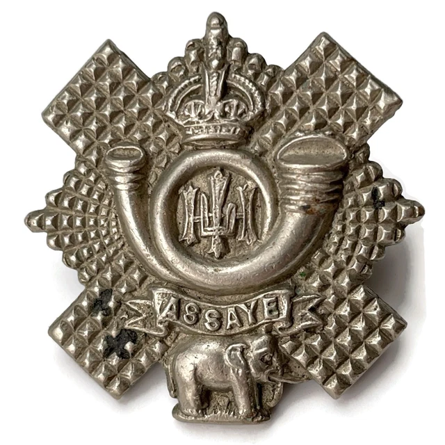 ORIGINAL HIGHLAND LIGHT Infantry HLI Scottish Regiment Collar Badge £13 ...