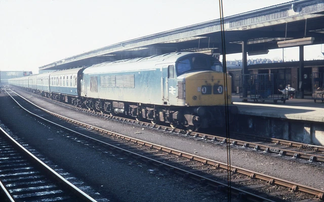 ORIGINAL SLIDE BR Sulzer Class 45 Peak Diesel Loco 45131 York Feb77 ex ...