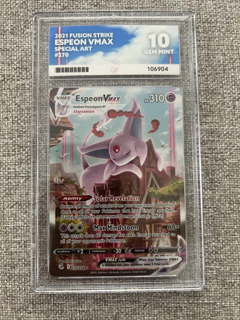 POKÉMON ESPEON VMAX Special Art ACE 10 Gem Mint Perfect Condition £363. ...