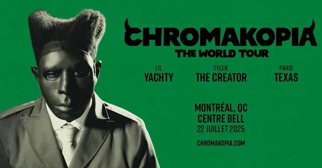 TYLER THE CREATOR CHROMAKOPIA TOUR Centre Bell, Montreal, Qc July 22 (4 ...