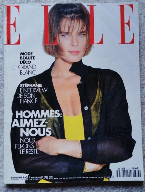 FRENCH MAGAZINE ELLE May.1990 Cover Stéphanie De Monaco, Claudia ...