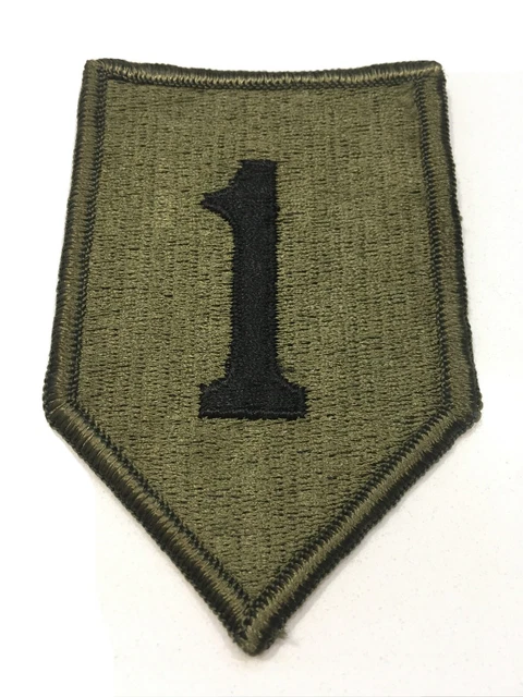 VIETNAM ERA US Army First 1st Infantry Division Merrow Subdued Patch ...