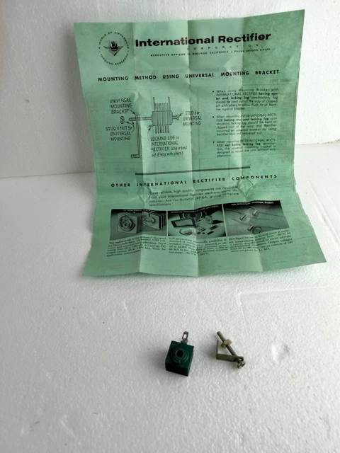 NEW NOS IR International Rectifier Corporation Selenium Rectifier T065 ...