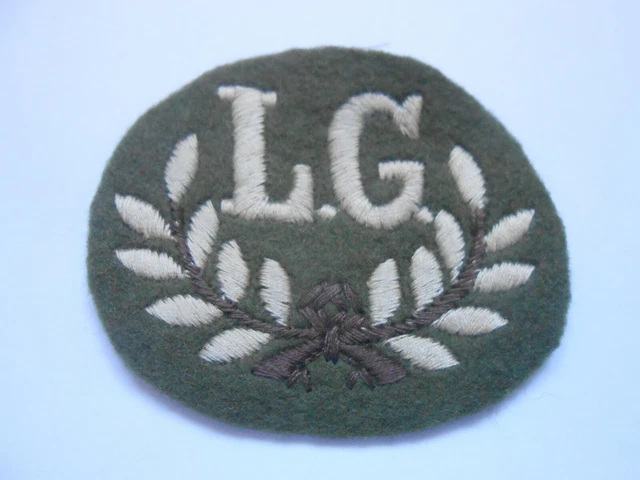 BRITISH ARMY LG LIGHT MACHINE GUN specialist trade award patch bold ...