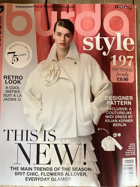 BURDA STYLE MAGAZINE 9/2025: 197 Patterns this is new!75th Anniversary ...