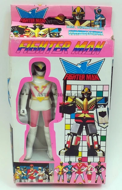 POWER RANGERS JETMAN SUPER SENTAI BOOTLEG KO FIGHTER MAN ROBOT GLOBE no ...