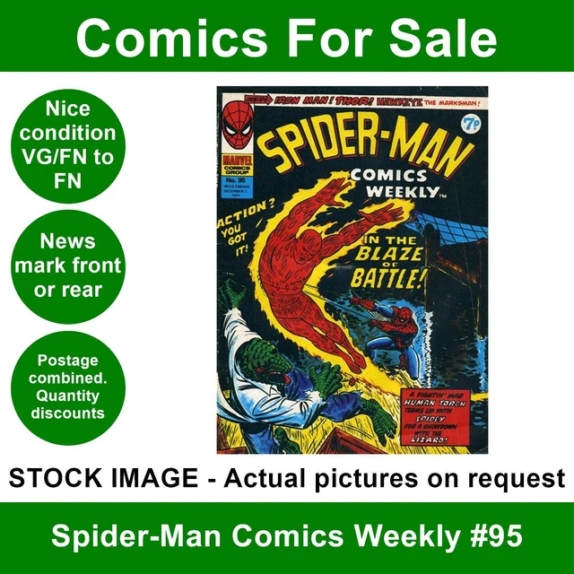 SPIDER-MAN COMICS WEEKLY #95 comic VG/FN 07 Dec 1974 Marvel UK EUR 7,25 ...