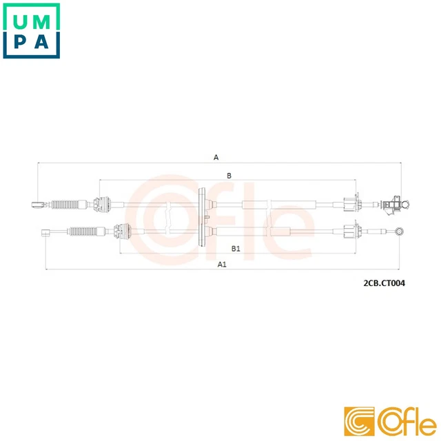 CABLE PULL MANUAL TRANSMISSION 2CB.CT004 FOR PEUGEOT CITROEN 3.0L 4cyl ...