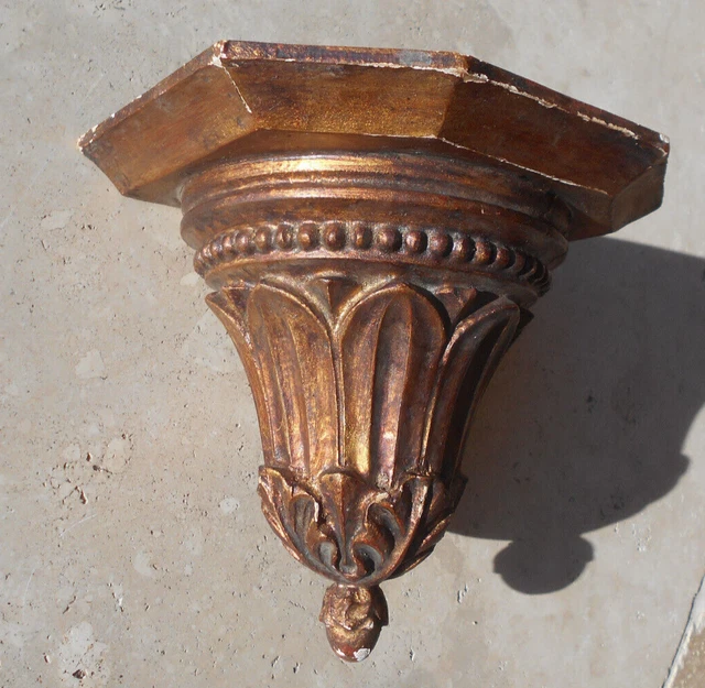 UNE CONSOLE D'APPLIQUE en Bois Doré - Stuck ! EUR 40,00 - PicClick FR