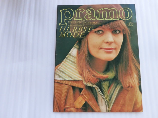 DDR PRAMO PRAKTISCHE Mode + Schnittmuster 8/1977 Herbst Strick Jeans ...