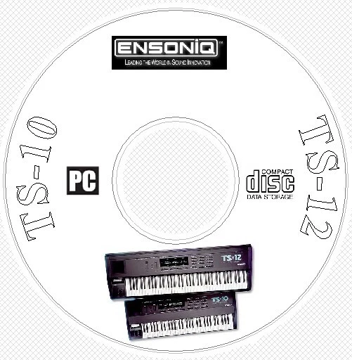 ENSONIQ TS10 TS12 Sound, Patch Library, Editors & MIDI Software CD - TS ...