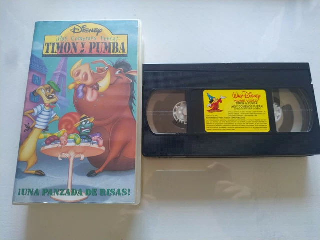 TIMON Y PUMBAA Hui Comemos Extérieur 1996 WALT DISNEY - VHS Film Tape ...