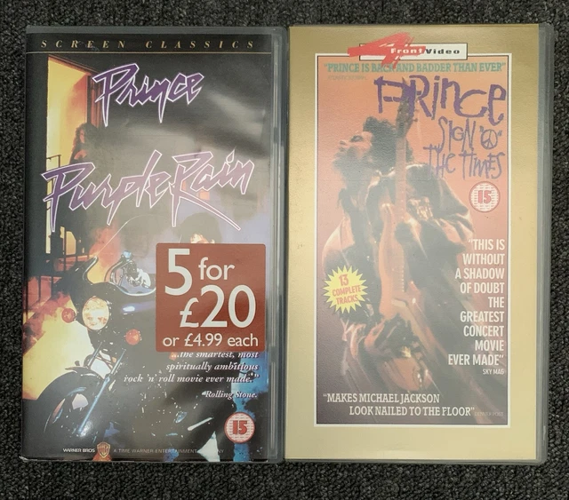 PRINCE VHS VIDEO Tapes Bundle X2 £8.87 - PicClick UK