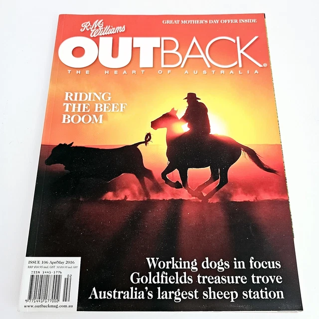 R.M. WILLIAMS OUTBACK Magazine Issue 106 April/May 2016 Free Postage ...