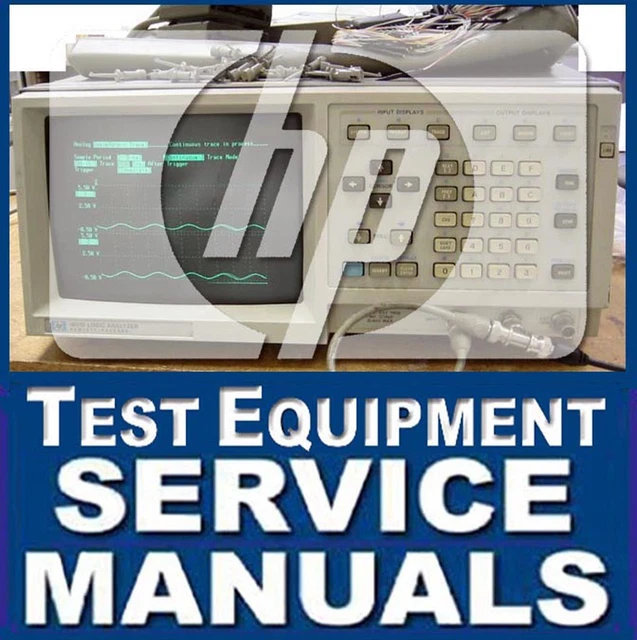 AGILENT HP TEST Service Manual Oscilloscope Logic Analyzer Probe Module ...