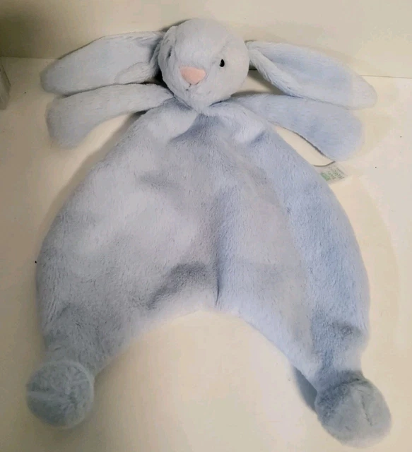 JELLYCAT BASHFUL BUNNY Comforter Baby Blue Soft Toy VGC £11.99 ...