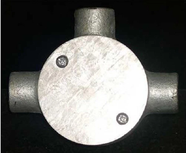 WILLIAMS MINING STEEL CONDUIT JUNCTION BOX 4-Way Round - 40mm Or 50mm ...