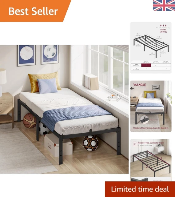 STURDY METAL BED Frame with Ample Under-Bed Space - Guest Room ...