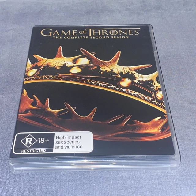 GAME OF THRONES Season 2 DVD Complete VGC 5 Disc Set R4 PAL Free Fast ...