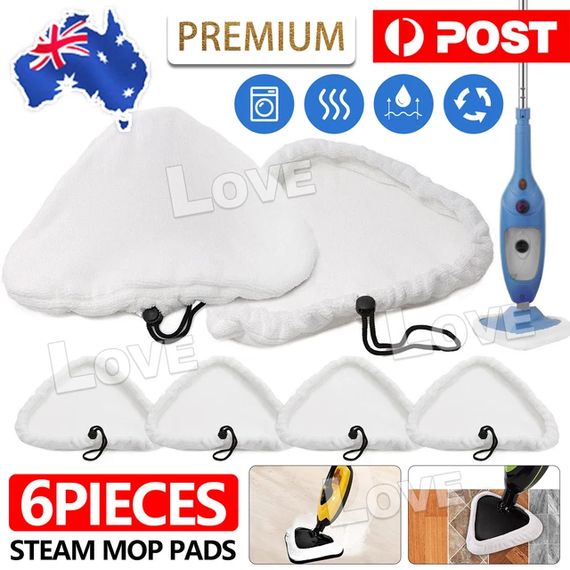 6X REPLACEMENT CLEANER For Steam Mop Pads Washable Microfibre Cloth ...