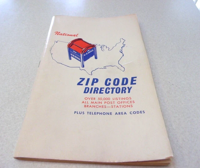 VINTAGE 1974 NATIONAL Zip Code Directory Booklet $14.99 - PicClick