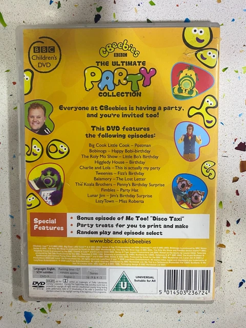 CBEEBIES BBC DVD The Ultimate Party Collection - Me Too Fimbles ...
