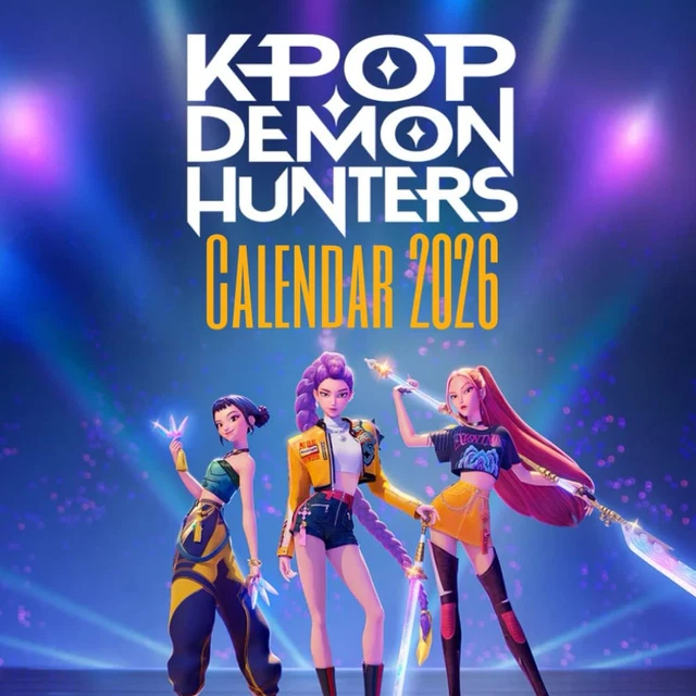 KPOP DEMON HUNTERS Calendar 2026 EUR 15,99 - PicClick IT