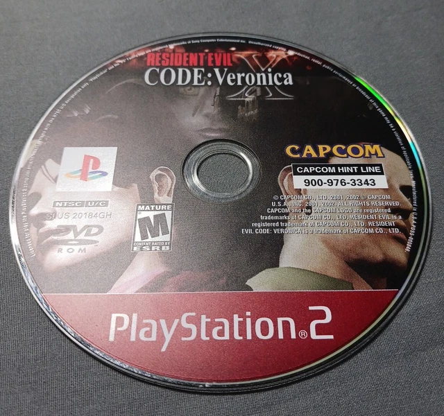 RESIDENT EVIL CODE Veronica X Playstation 2 PS2 Video Game Disc Only $3 ...