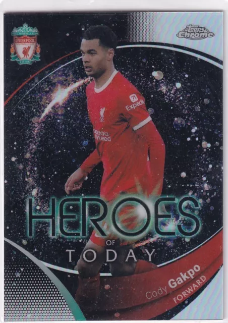 Topps Chrome Liverpool Fc 2024 No 69 Cody Gakpo Refractor Héroes Eur 2