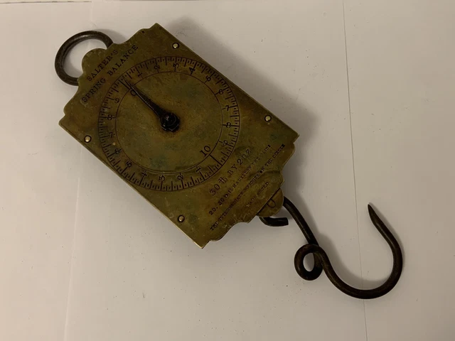 VINTAGE SALTERS SPRING Balance Brass Face Weighing Scales £25.67 ...