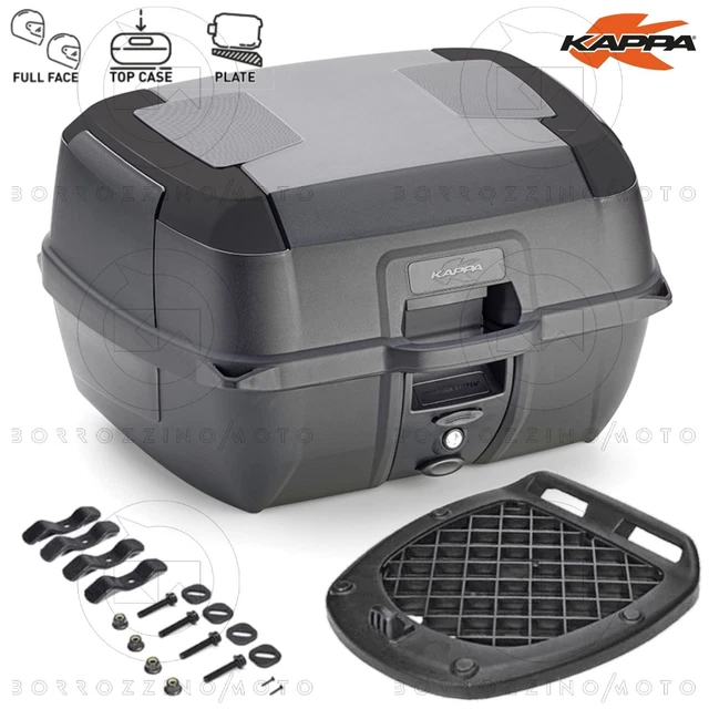 BAULETTO KAPPA K45NN 45L Nero Con Piastra Monolock + Kit Universale ...