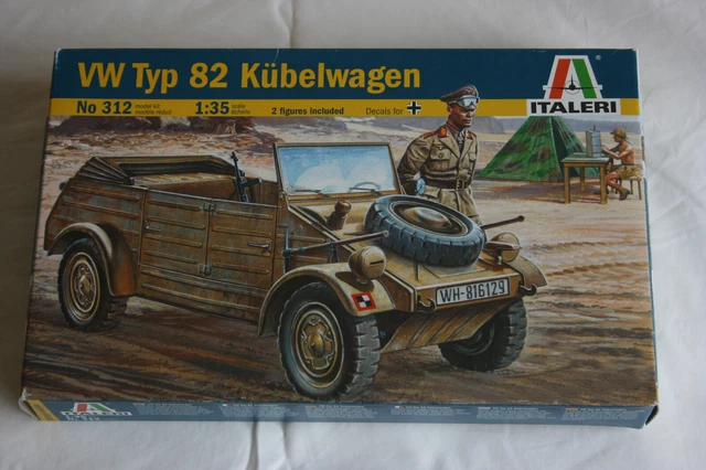 ITALERI 312 GERMAN VW Type 82 Kubelwagen 1/35 Scale Plastic Kit £12.99 ...