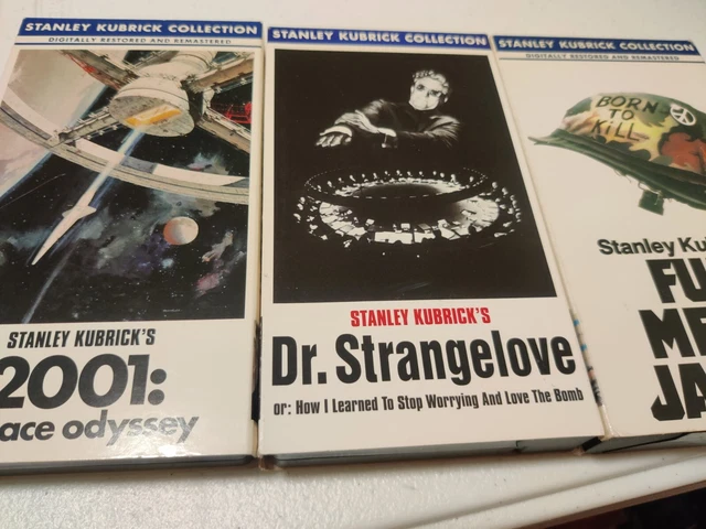 2001, DR. STRANGELOVE, Full Metal Jacket Stanley Kubrick Collection VHS Set £7.44 - PicClick UK